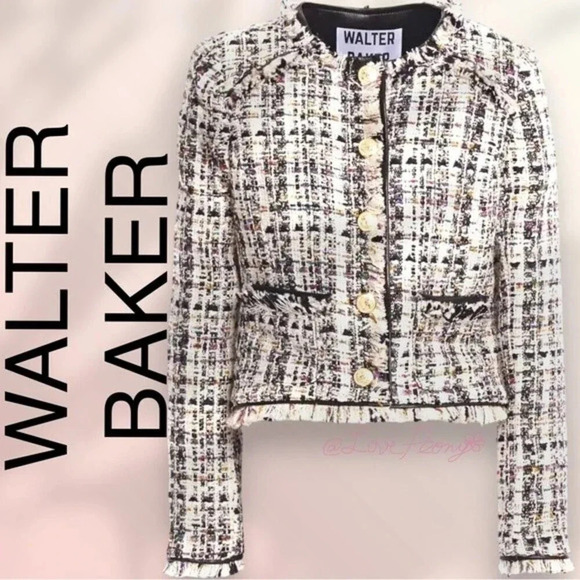 Walter Baker | Jackets & Coats | Walter Baker Baca Faux Leather Trimmed ...